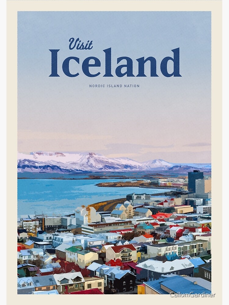 "Visit Iceland " Poster for Sale by Mercury Club | Redbubble