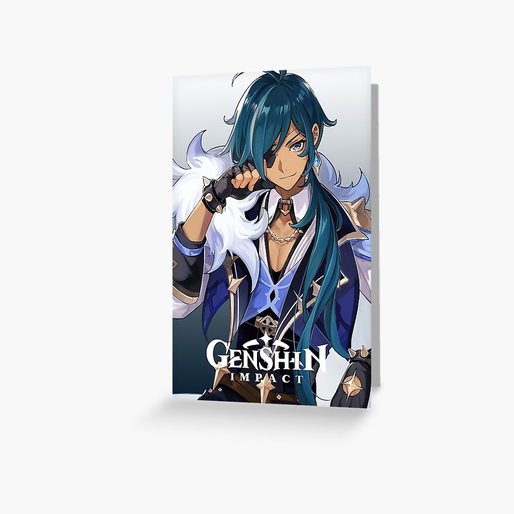 "Kaeya Genshin Impact" Greeting Card by Nadine-Suciu | Redbubble
