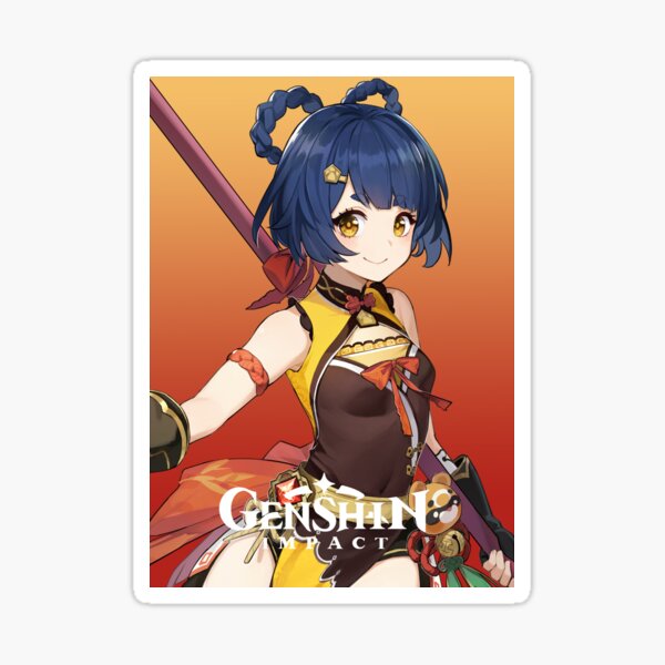 "Xiangling Genshin Impact" Sticker for Sale by Nadine-Suciu | Redbubble