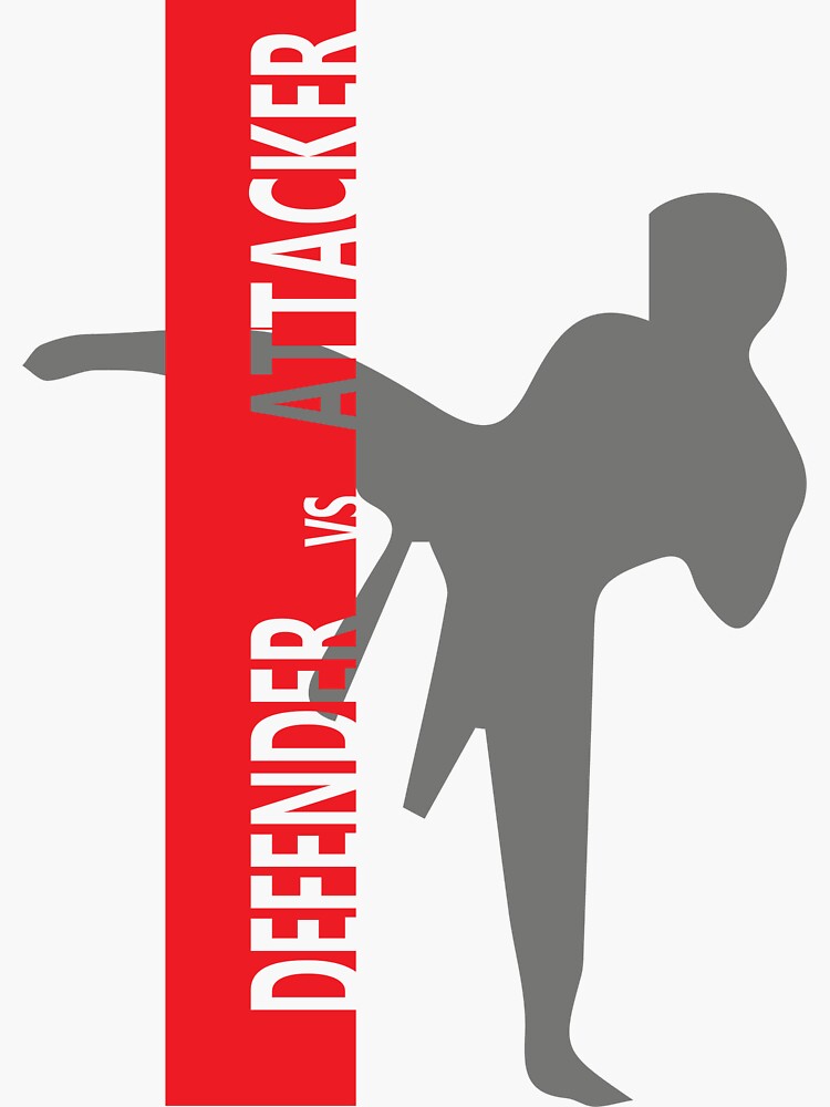 "Defender vs Attacker_Karate art work" Sticker for Sale by FashionCode ...