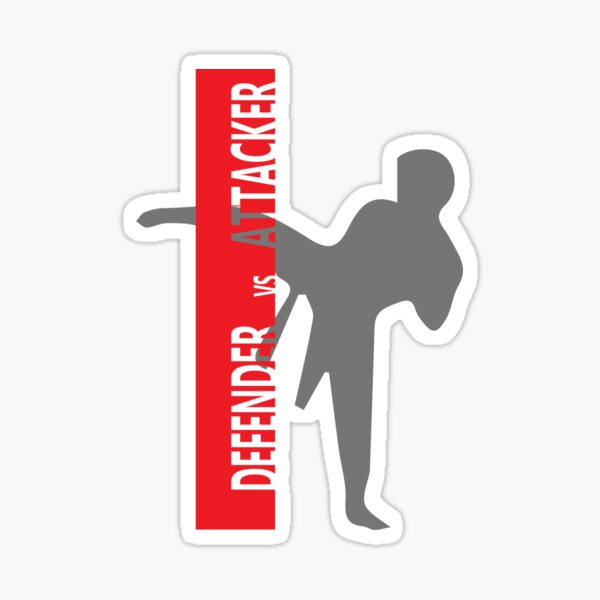 "Defender vs Attacker_Karate art work" Sticker for Sale by FashionCode ...
