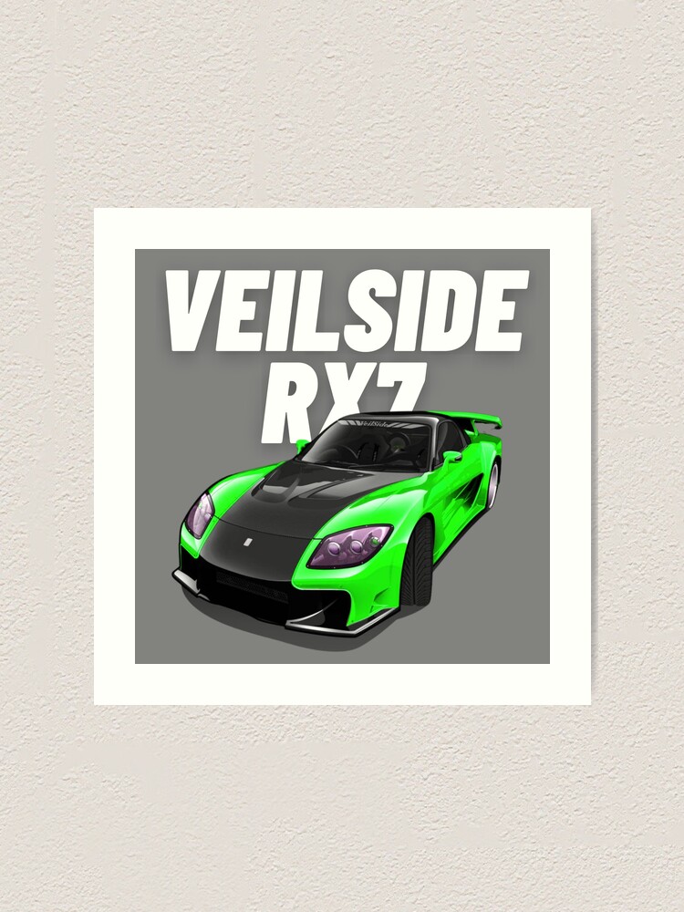 "Veilside rx7" Art Print by MOTOSHIFT | Redbubble