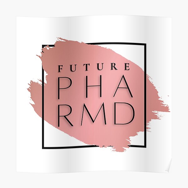 "Future PharmD Vers. 2 Unique, Minimalist Pharmacist Acronym, Pink ...