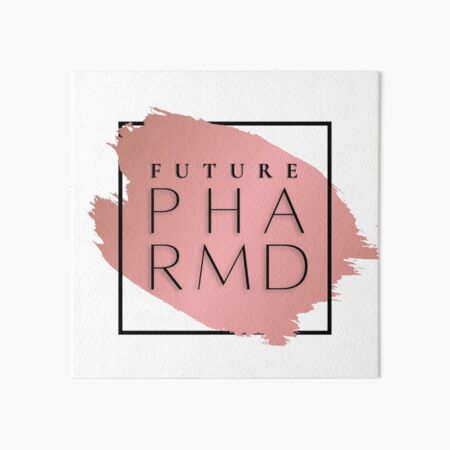 "Future PharmD Vers. 2 Unique, Minimalist Pharmacist Acronym, Pink ...