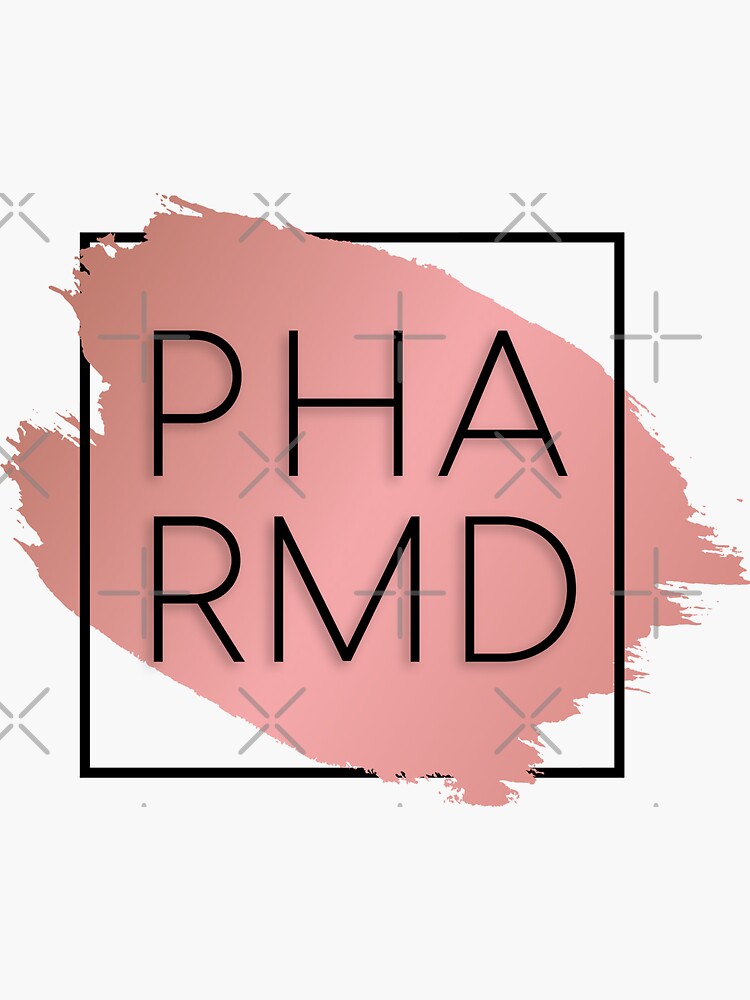 Pegatina «Farmacéutico PHARMD Vers. 2 Acrónimo de farmacia minimalista ...