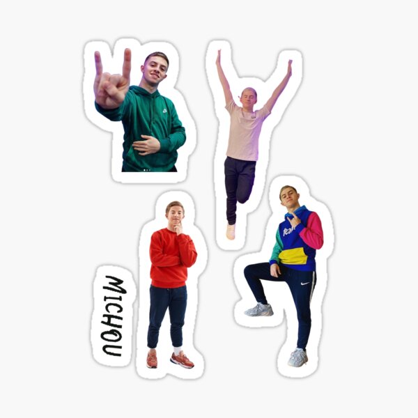 Sticker « Michou - Portrait Planche Stickers 2 », par CARLYXE | Redbubble