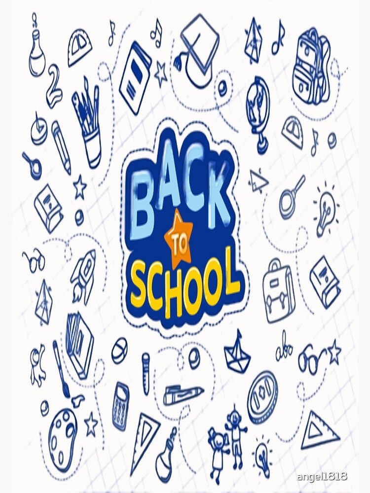 "back to school is cool and beautiful sticker" Poster for Sale by ...