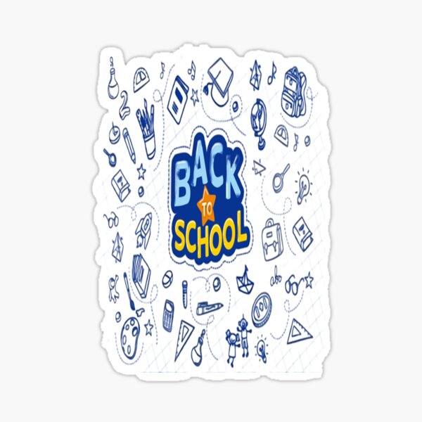 "back to school is cool and beautiful sticker" Sticker for Sale by ...