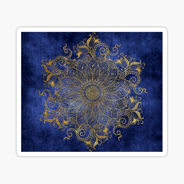 "Mandala - Dark ocean" Sticker for Sale by aleibanez | Redbubble