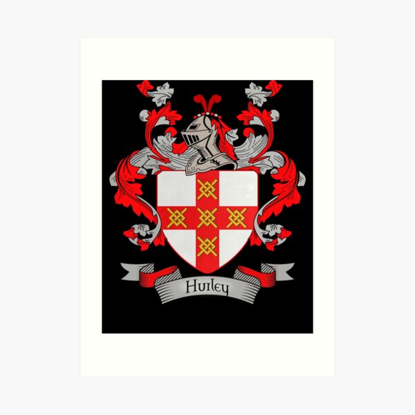 "Hurley Coat of Arms | Hurley Family Crest" Art Print by chuppys ...