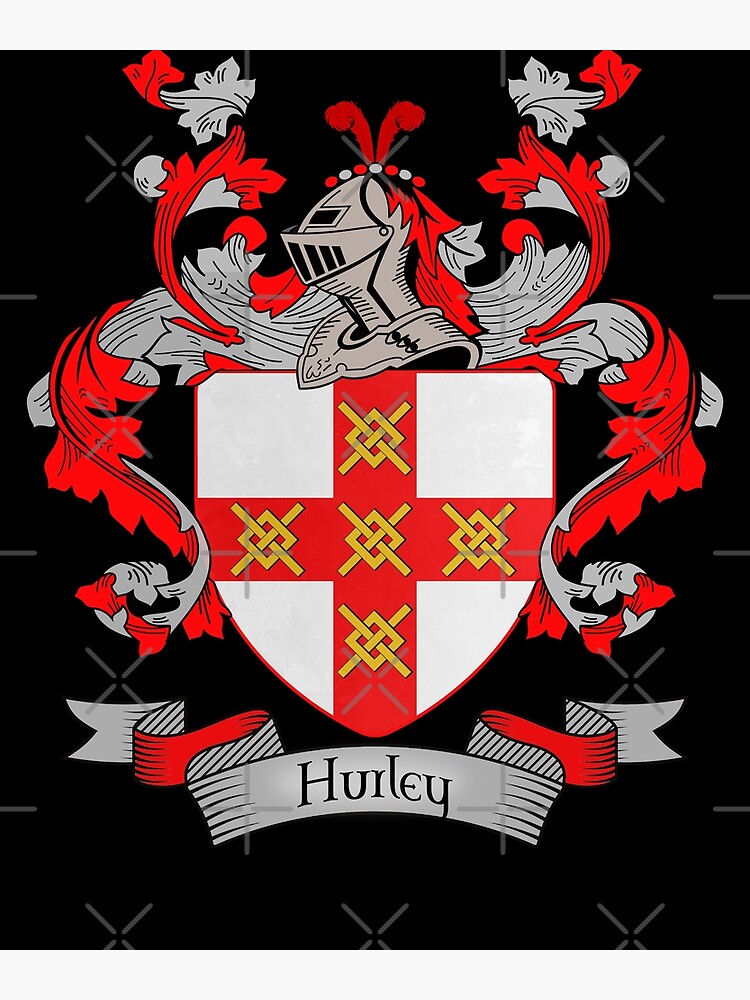 "Hurley Coat of Arms | Hurley Family Crest" Canvas Print by chuppys ...