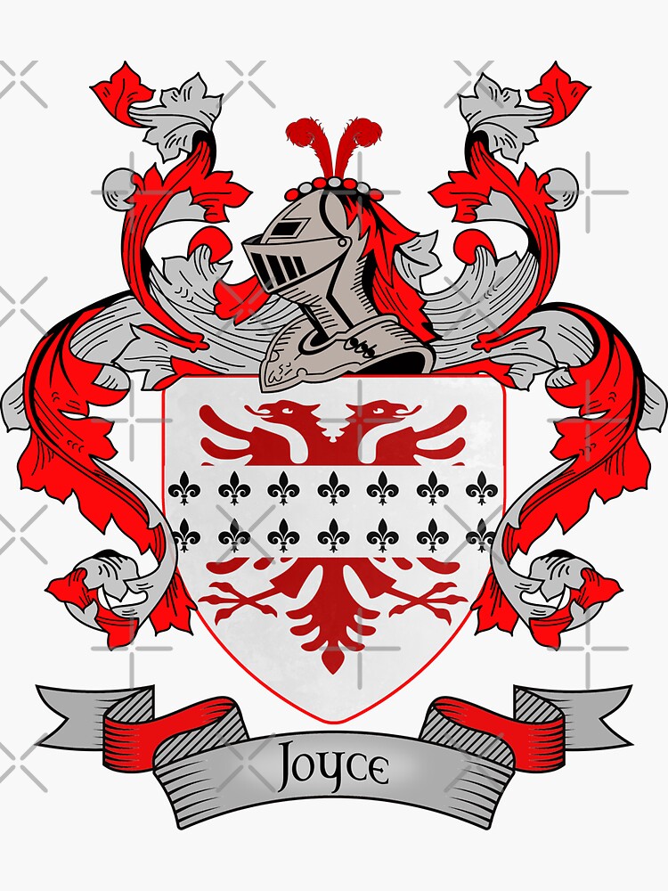 "Joyce Coat of Arms | Joyce Family Crest" Sticker for Sale by chuppys ...