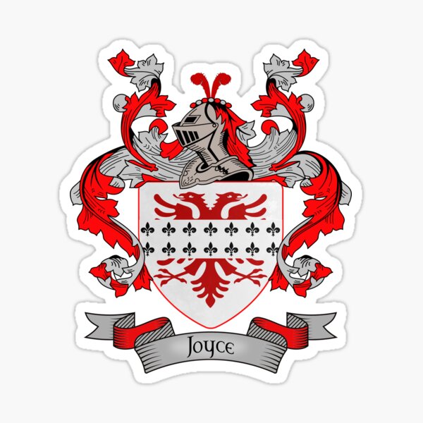 "Joyce Coat of Arms | Joyce Family Crest" Sticker for Sale by chuppys ...