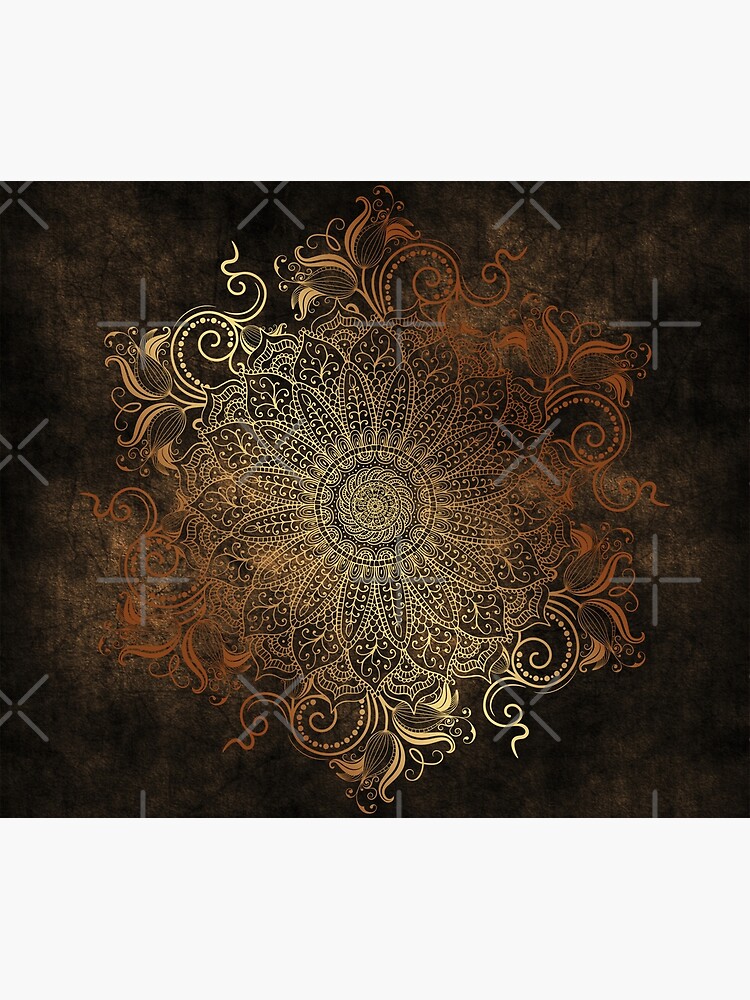 "Mandala - Copper" Tapestry for Sale by aleibanez | Redbubble