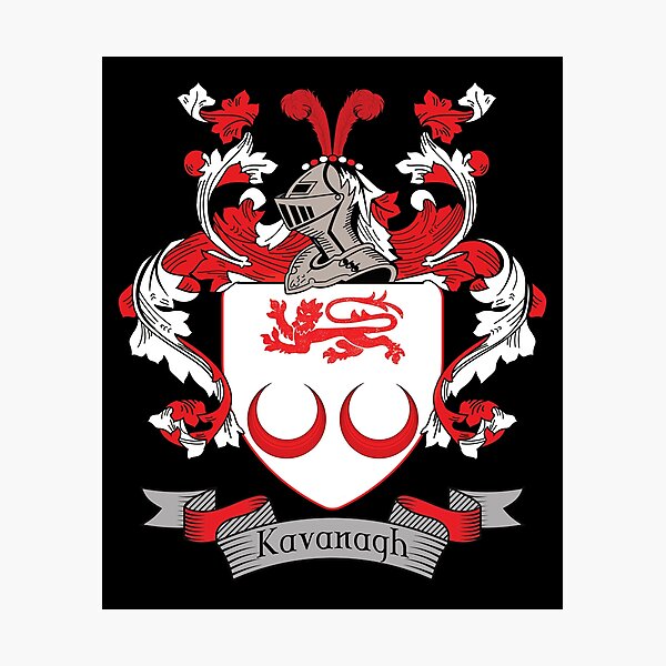 Lámina fotográfica «Escudo de armas de Kavanagh | Cresta de la familia ...