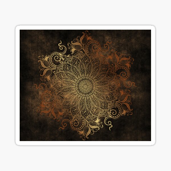 "Mandala - Copper" Sticker for Sale by aleibanez | Redbubble