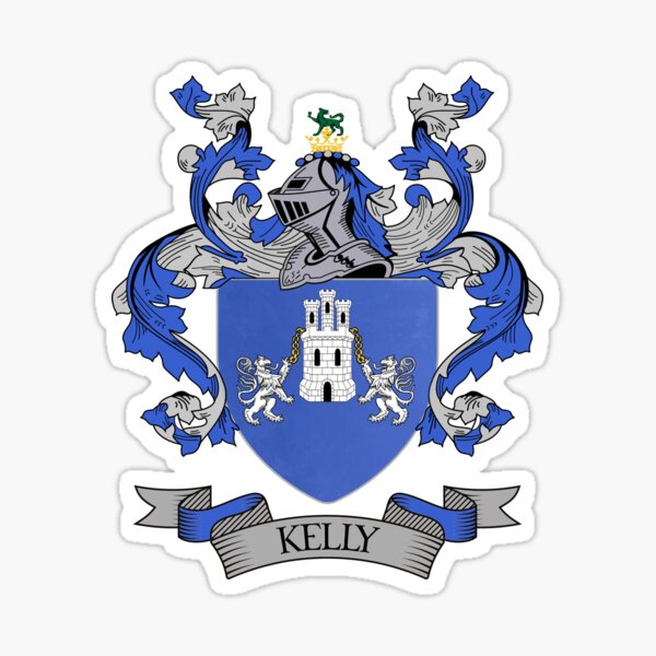 "Kelly Coat of Arms | Kelly Family Crest" Sticker for Sale by chuppys ...