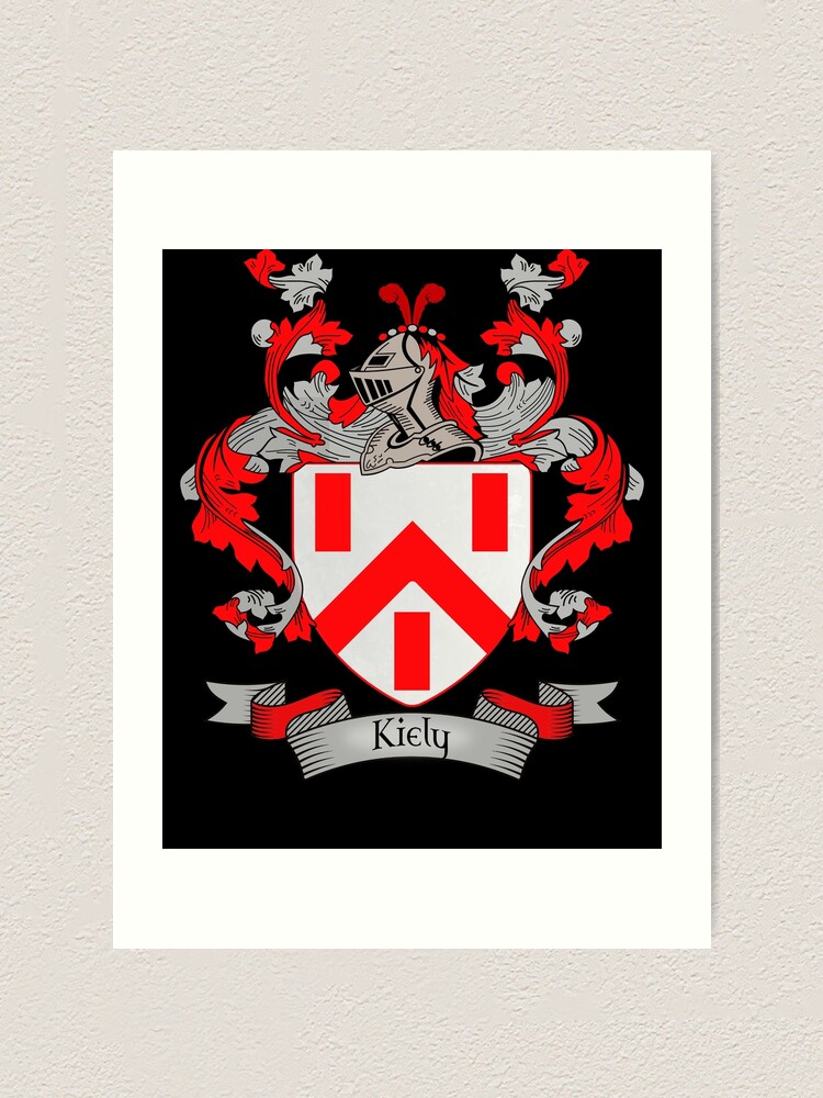 "Kiely Coat of Arms | Kiely Family Crest" Art Print by chuppys | Redbubble