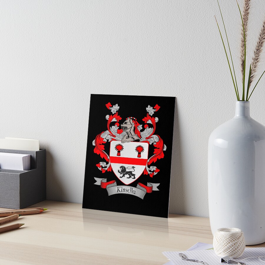 "Kinsella Coat of Arms | Kinsella Family Crest" Art Board Print for ...