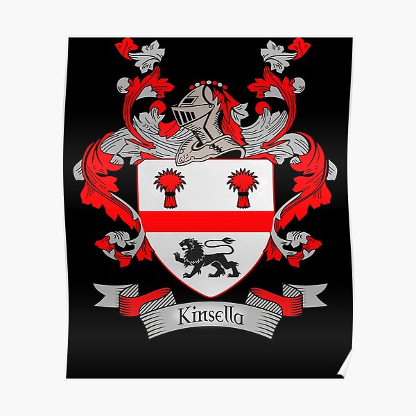 "Kinsella Coat of Arms | Kinsella Family Crest" Poster for Sale by ...