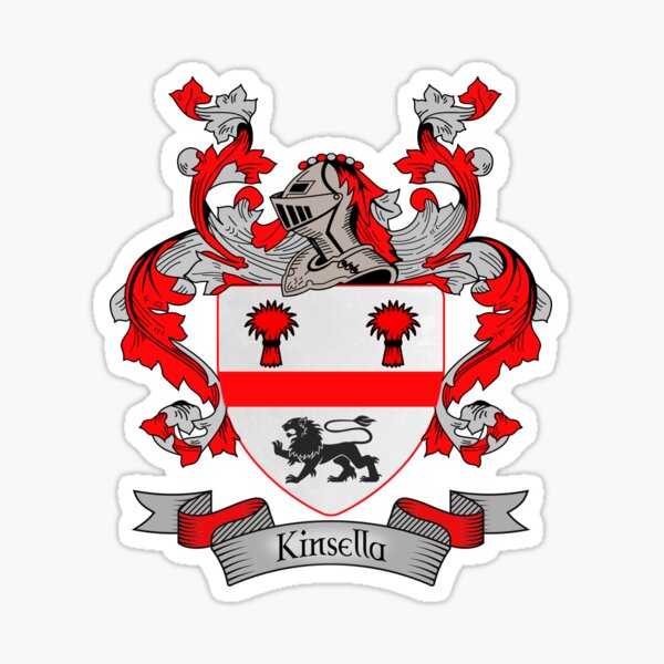 "Kinsella Coat of Arms | Kinsella Family Crest" Sticker for Sale by ...