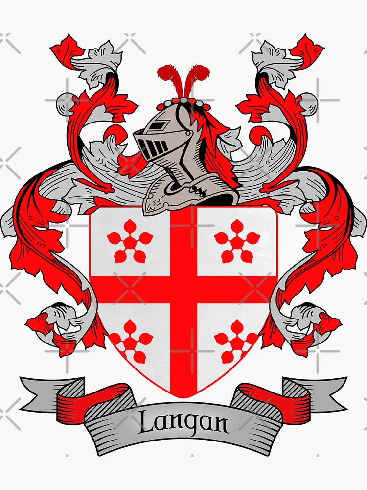 "Langan Coat of Arms | Langan Family Crest" Sticker for Sale by chuppys ...