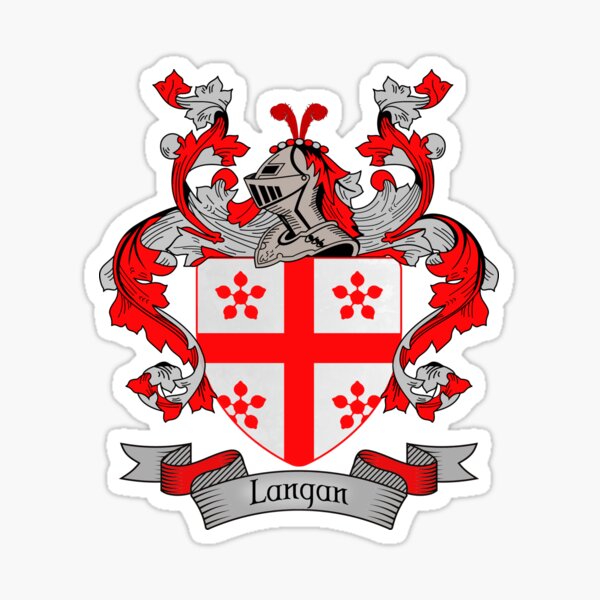"Langan Coat of Arms | Langan Family Crest" Sticker for Sale by chuppys ...
