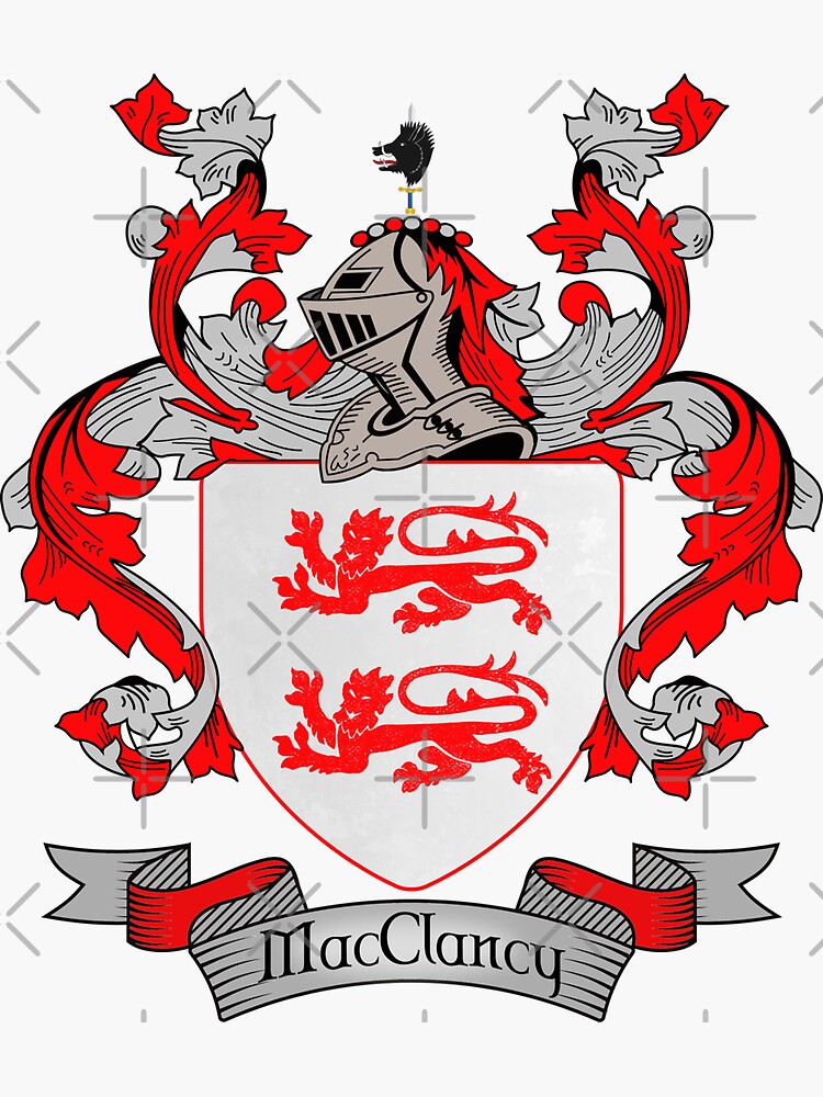 "MacClancy Coat of Arms | MacClancy Family Crest" Sticker by chuppys ...