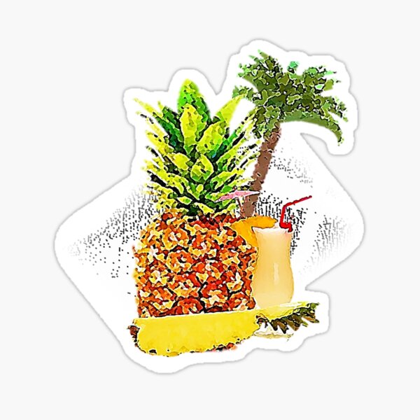 "Piña colada" Sticker by fulpao | Redbubble