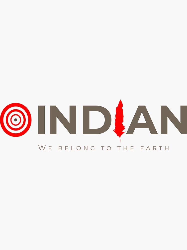 "Red Indian Design Collection" Sticker for Sale by cORIGIN | Redbubble