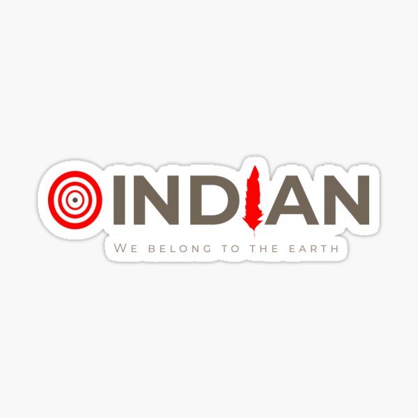 "Red Indian Design Collection" Sticker for Sale by cORIGIN | Redbubble