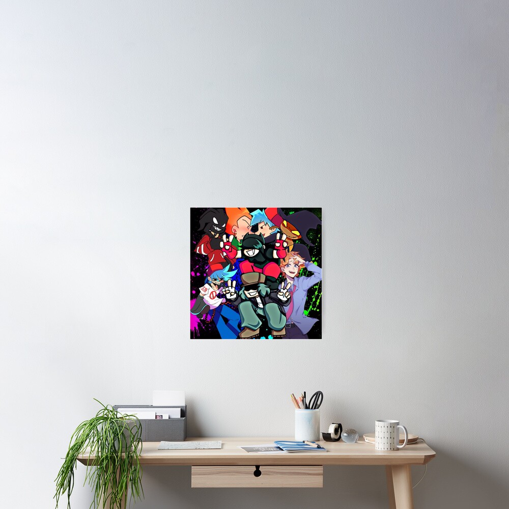 "Fnf Characters Friday Night Funkin" Poster for Sale by Dizzaa | Redbubble