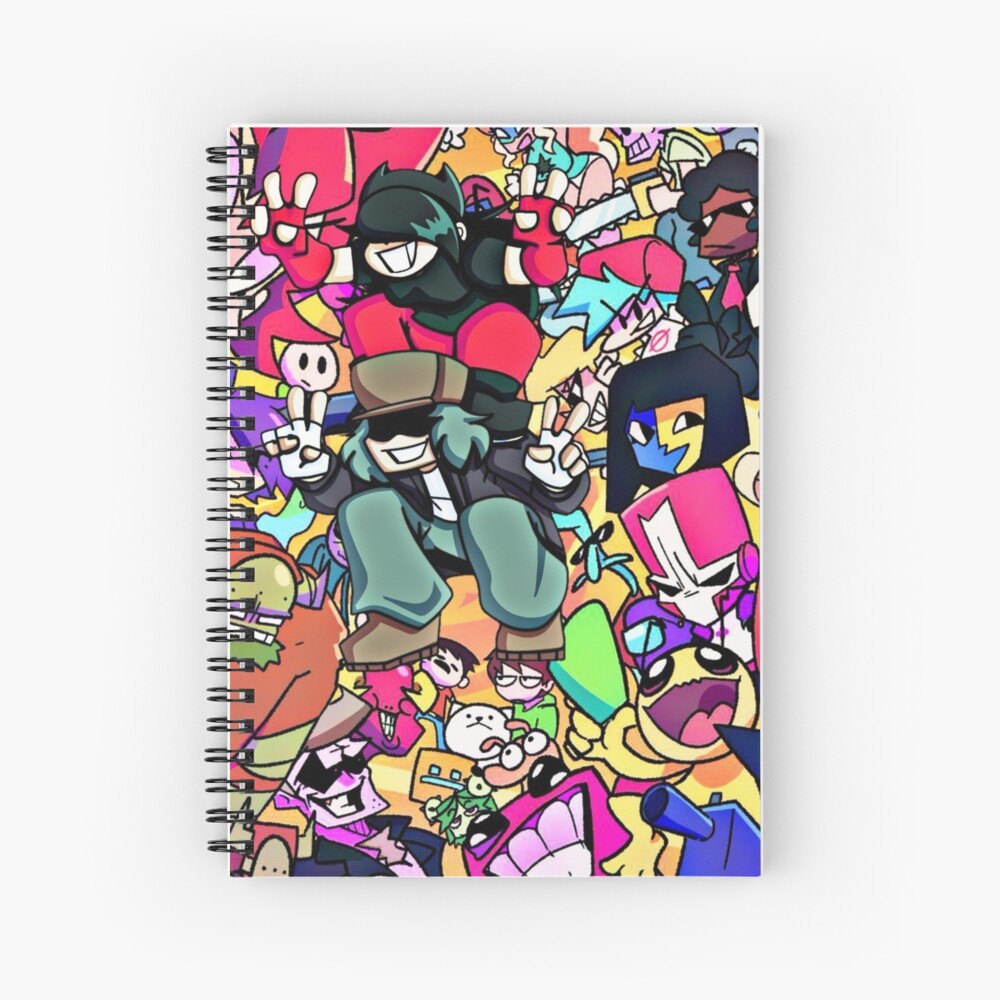 Cuaderno de espiral «Personajes de Fnf Friday Night Funkin» de Dizzaa ...