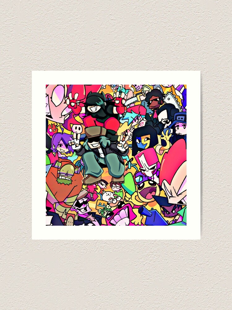 "Fnf Characters Friday Night Funkin" Art Print for Sale by Dizzaa ...