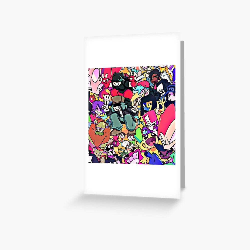 "Fnf Characters Friday Night Funkin" Greeting Card by Dizzaa | Redbubble
