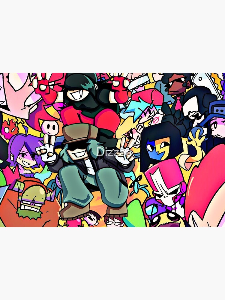 "Fnf Characters Friday Night Funkin" Mask for Sale by Dizzaa | Redbubble