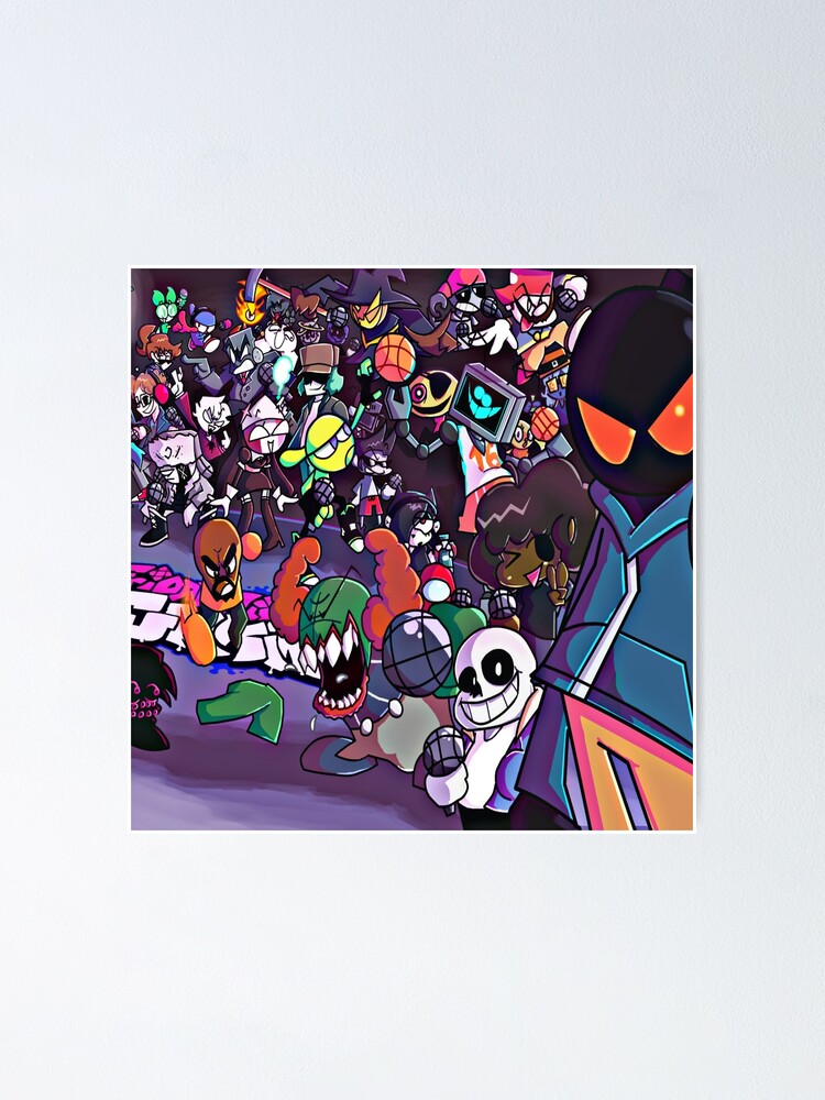 "Fnf best Characters Friday Night Funkin " Poster for Sale by Dizzaa ...