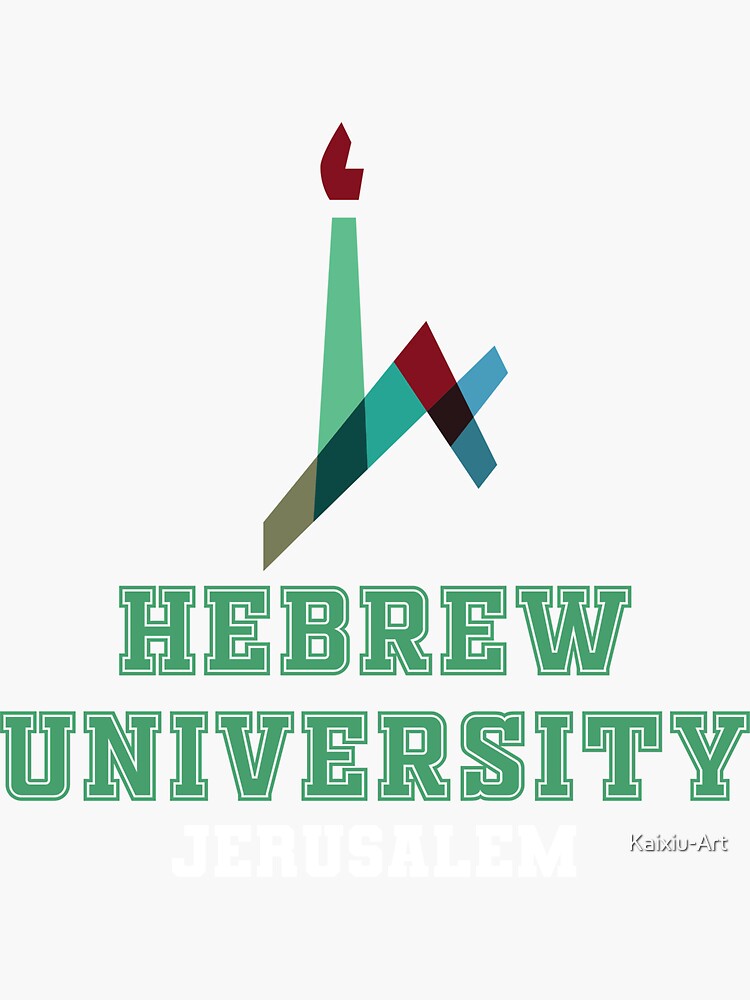 "Hebrew University" Sticker for Sale by Kaixiu-Art | Redbubble