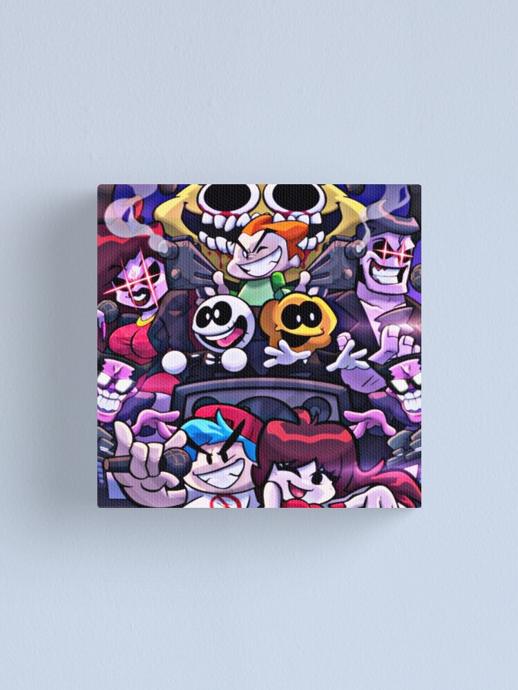 "Friday Night Funkin Characters fnf" Canvas Print by Dizzaa | Redbubble