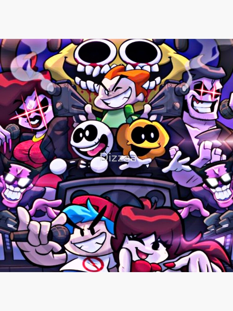 "Friday Night Funkin Characters fnf" Canvas Print by Dizzaa | Redbubble