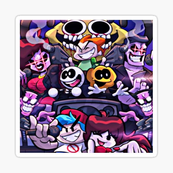 "Friday Night Funkin Characters fnf" Sticker for Sale by Dizzaa | Redbubble