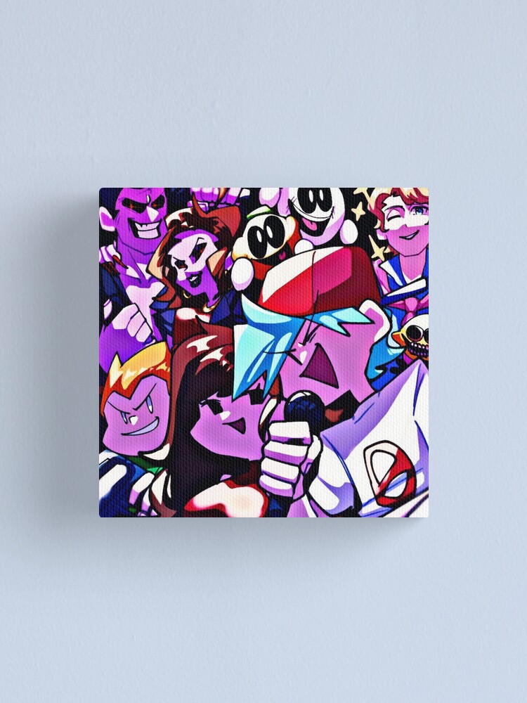"Friday Night Funkin Characters fnf" Canvas Print by Dizzaa | Redbubble