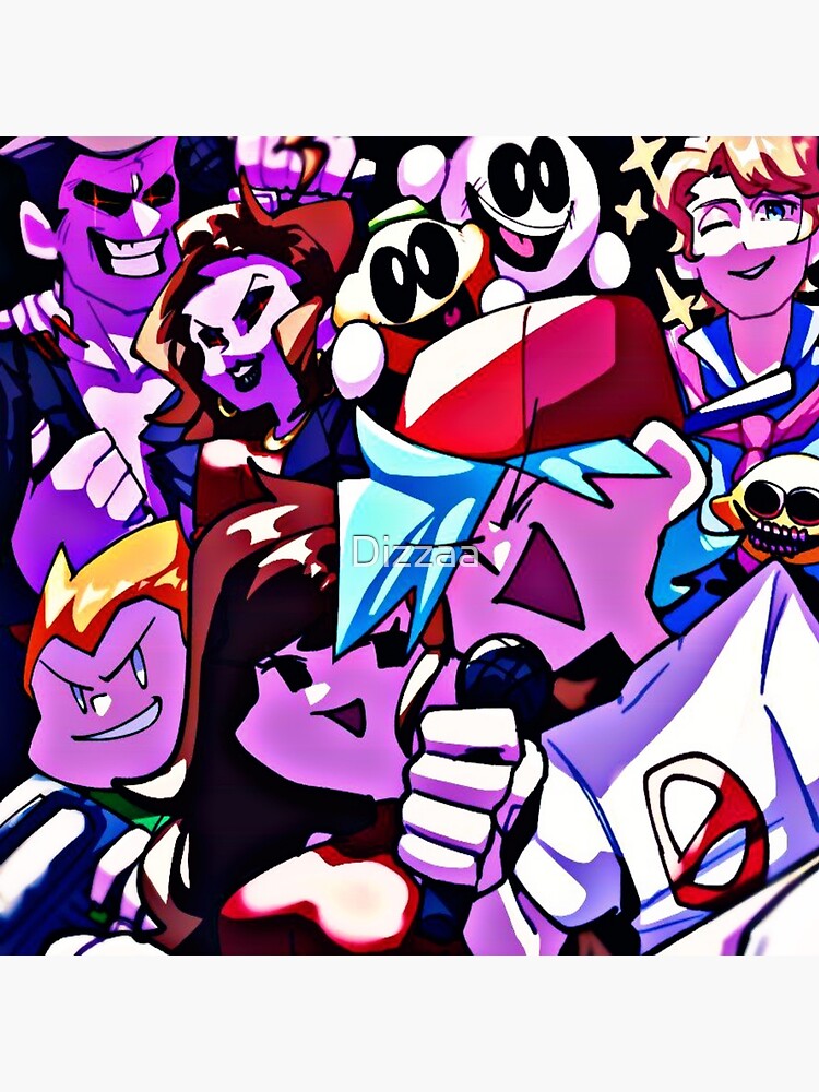 "Friday Night Funkin Characters fnf" Art Print by Dizzaa | Redbubble