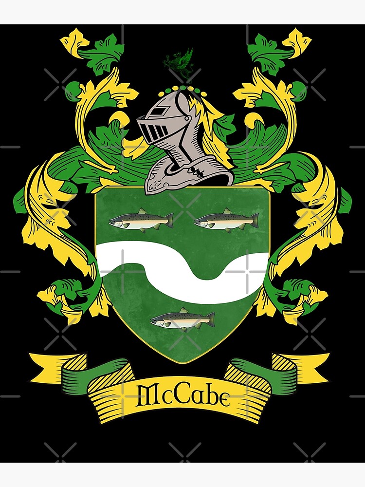 "McCabe Coat of Arms | McCabe Family Crest" Art Print for Sale by ...