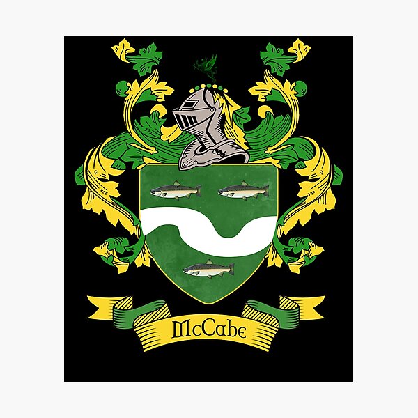 "McCabe Coat of Arms | McCabe Family Crest" Photographic Print for Sale ...