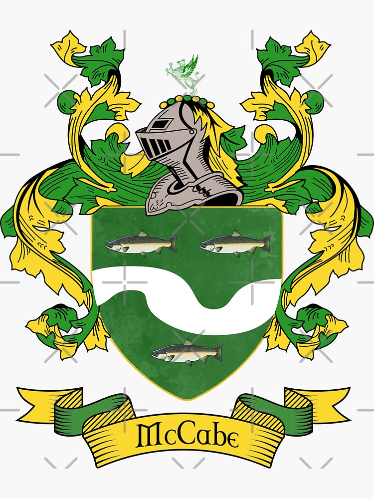 "McCabe Coat of Arms | McCabe Family Crest" Sticker for Sale by chuppys ...