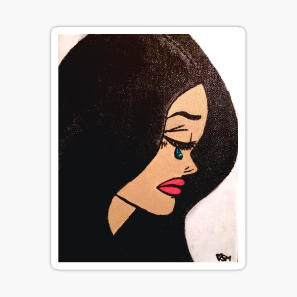 "Black Beauty" Sticker by sirenamelrose | Redbubble