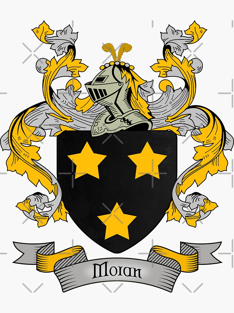 "Moran Coat of Arms | Moran Family Crest" Sticker for Sale by chuppys ...