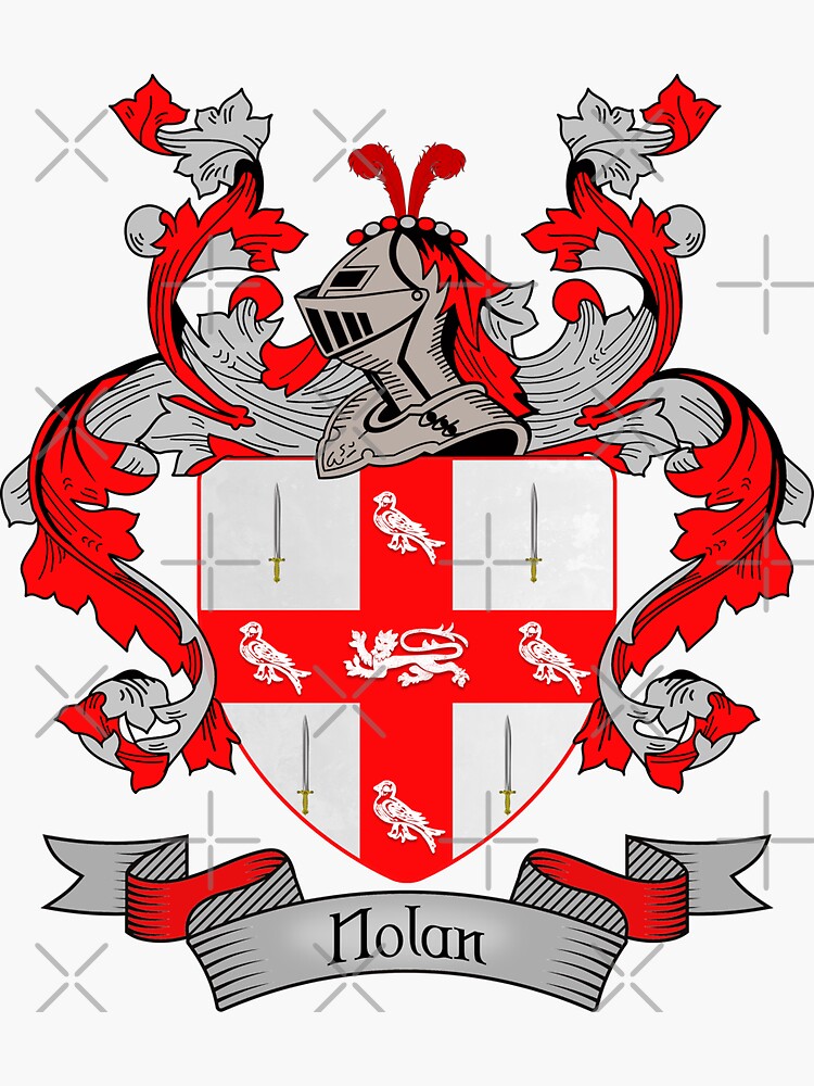 "Nolan Coat of Arms | Nolan Family Crest" Sticker for Sale by chuppys ...