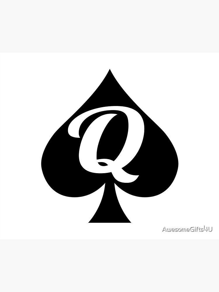 "Queen of Spades QoS Playing Card Symbol" Sticker by AwesomeGifts4U ...